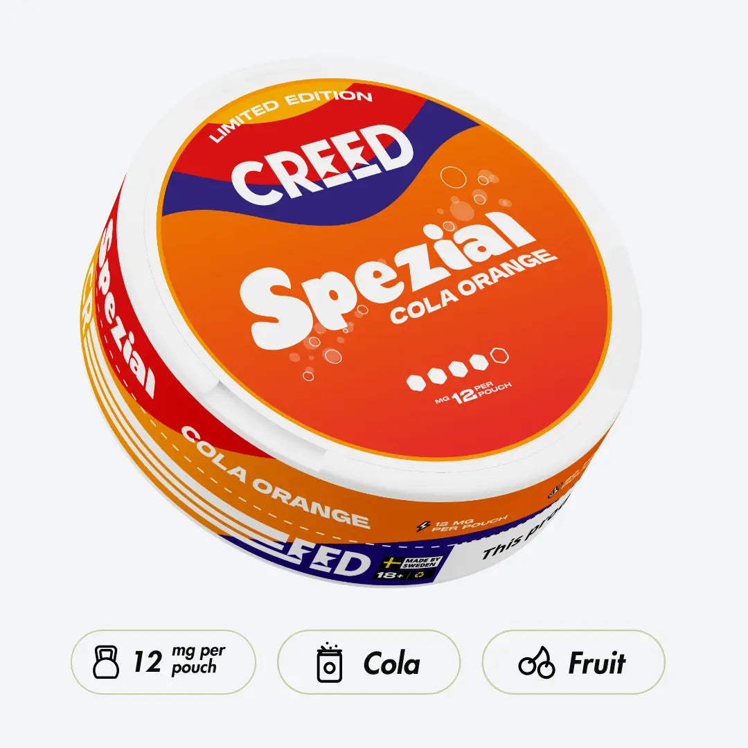 CREED Spezial Cola Orange Snus - Limited Edition Nikotinbeutel!