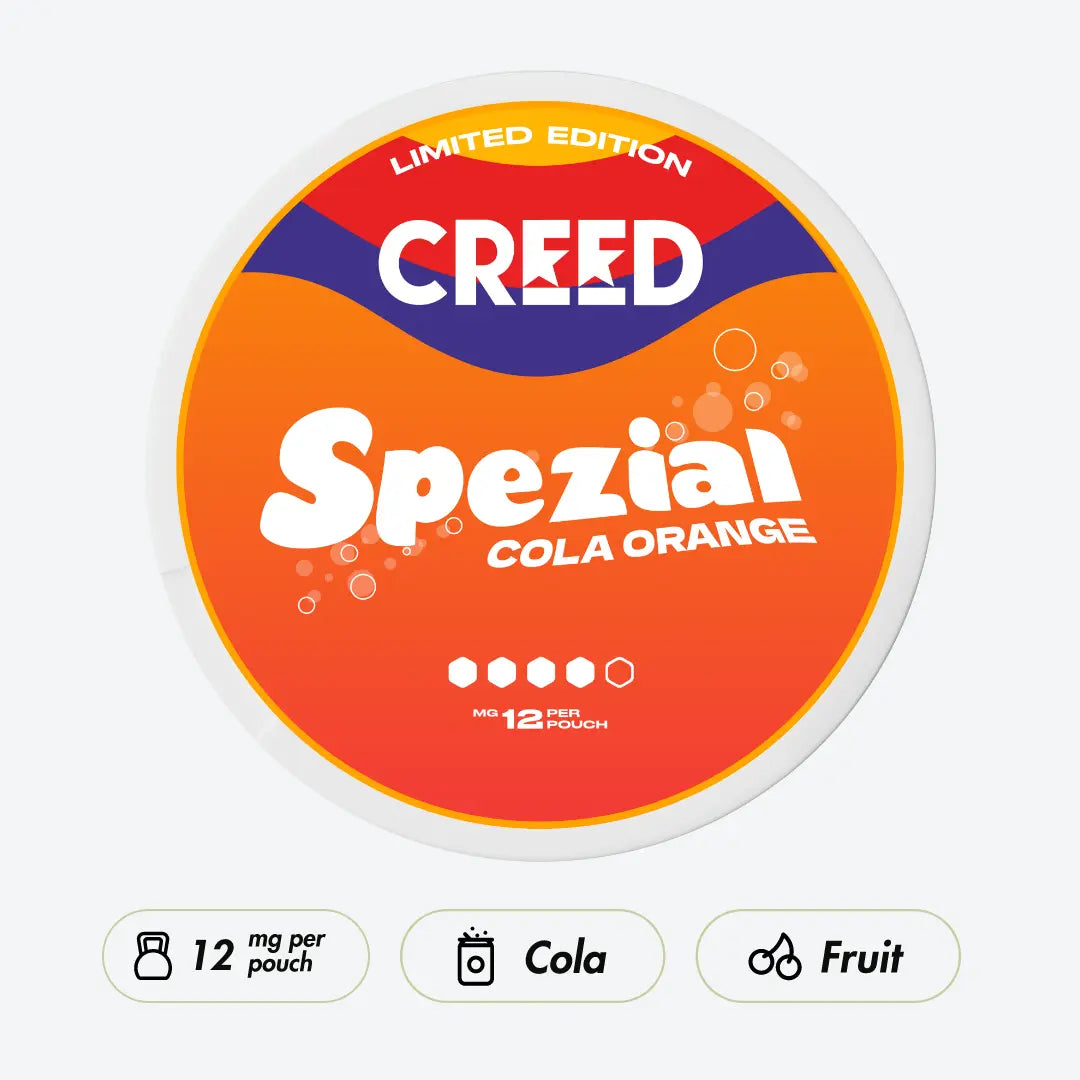 CREED Spezial Cola Orange Snus - Limited Edition Nikotinbeutel!
